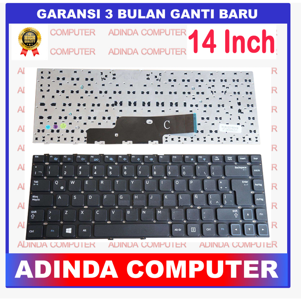 Jual Keyboard Samsung NP300 300E4A 300V4A 300e4x 305e4A 305v4A 14 Inch ...