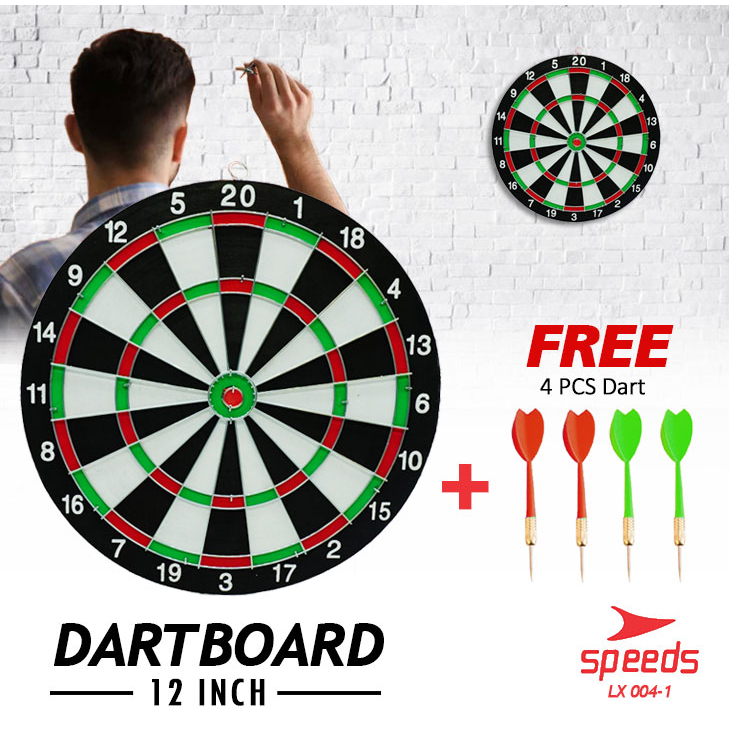 Jual DART GAME medium 12 inch / Papan Dart Board Besar Ukuran 30,48 cm | Shopee Indonesia