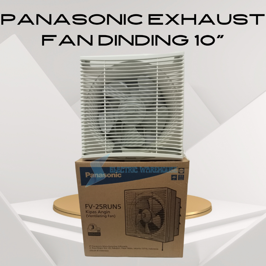 Jual PANASONIC EXHAUST FAN DINDING / TEMBOK FV-25RUN5 , 10 " 10 INCI ...