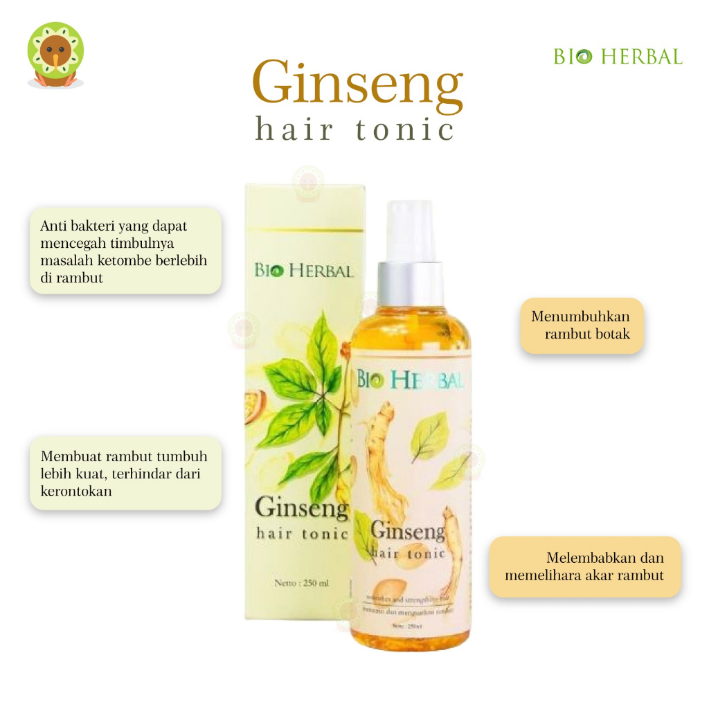 Jual BIO HERBAL HAIR TONIC - BIOHERBAL GINSENG HAIR TONIC | Shopee ...