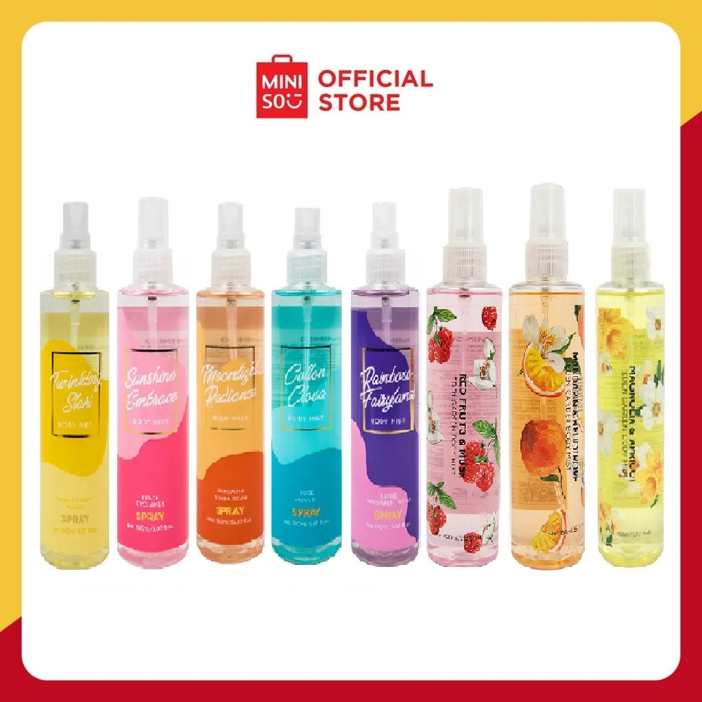 Jual MINISO Body Mist 150ml fragrance spray Eau de body spray Serries ...