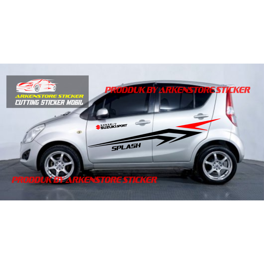 Jual STICKER STIKER MOBIL SUZUKI SPLASH CUTTING STIKER MOBIL SUZUKI ...