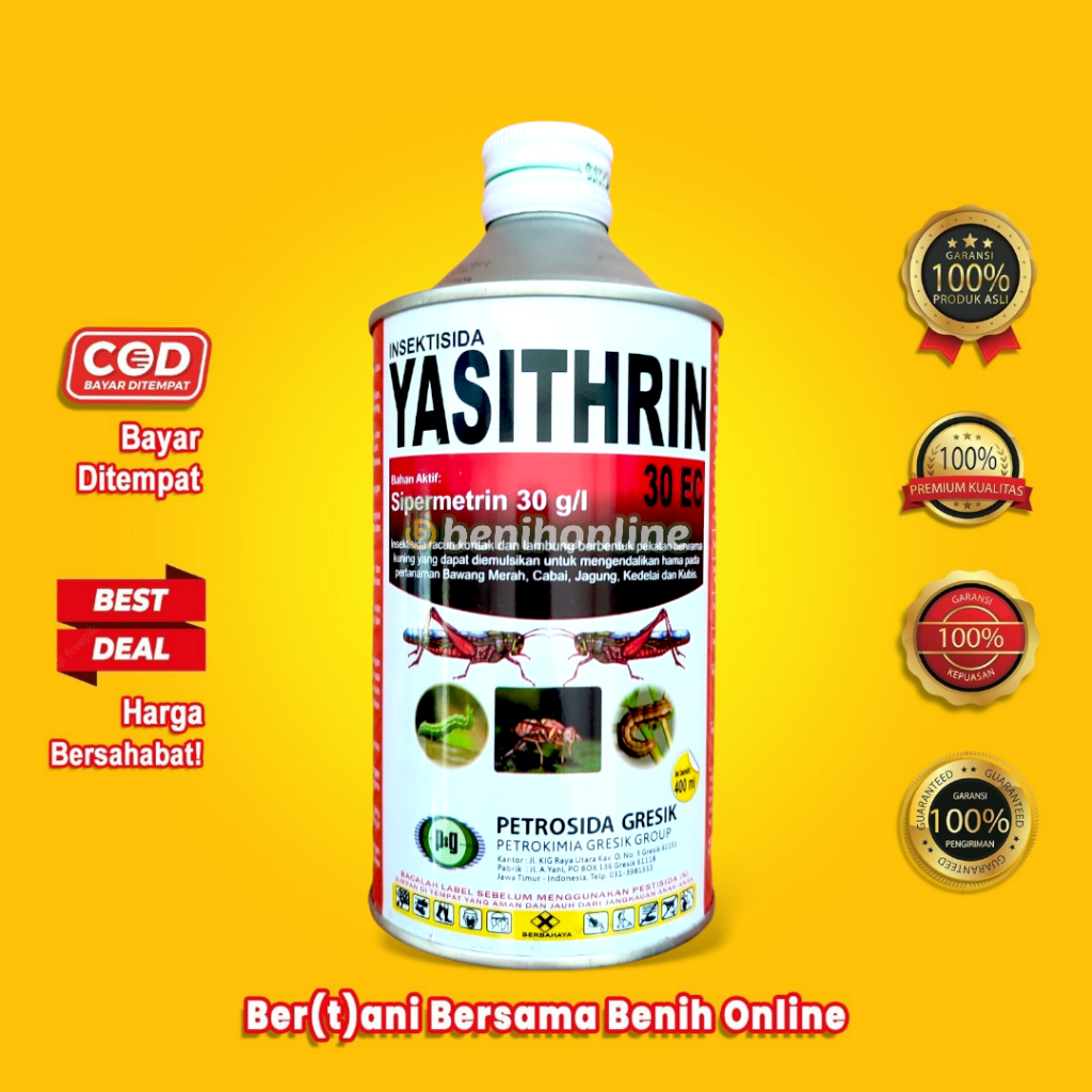 Jual INSEKTISIDA – YASITHRIN 30EC – 400 ml – PETROSIDA GRESIK rizotin ...