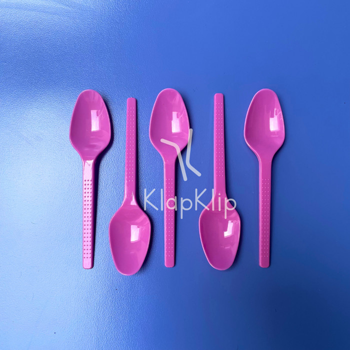 Jual 100pcs Sendok Teh Plastik Warna / Sendok Makan Kecil / Sendok ...