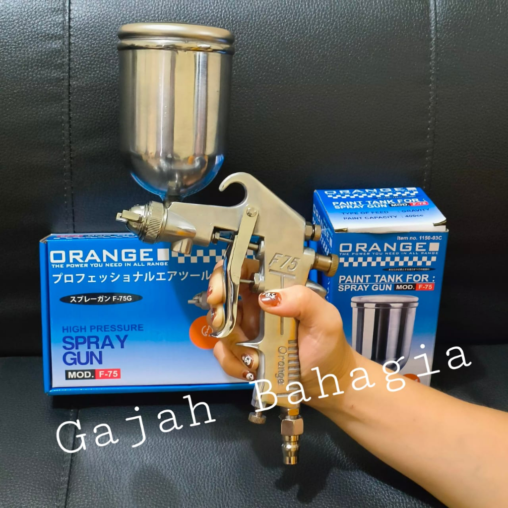 Jual Spray Gun Spraygun F75G F75 tabung atas Alat Semprotan cat ...
