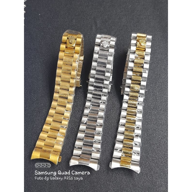Jual Bracelet Rantai Jam Tangan Rolex President 20mm | Shopee Indonesia