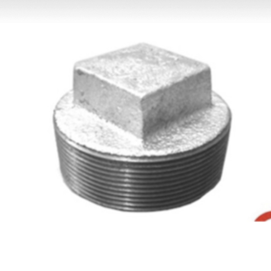 Jual 1" Plug galvanis Dop drat luar 1 inch tutup pipa screw ulir besi ...