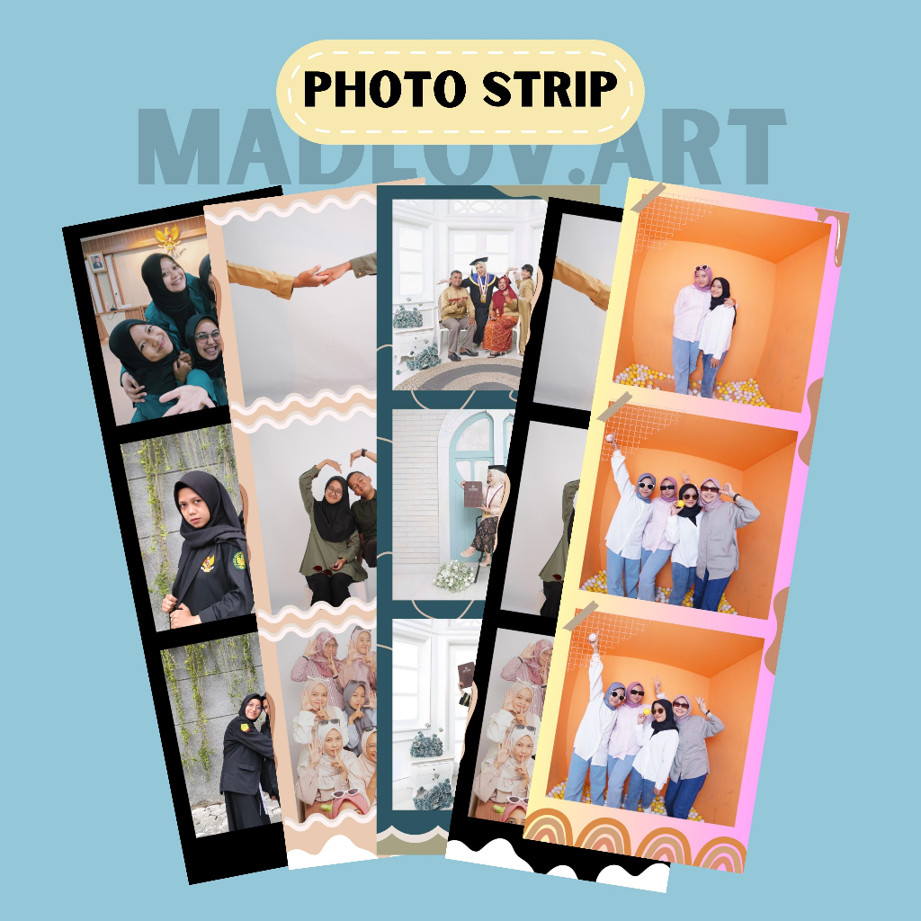 Jual Cetak Custom Freebies Photostrip Photobooth Print Custom ...