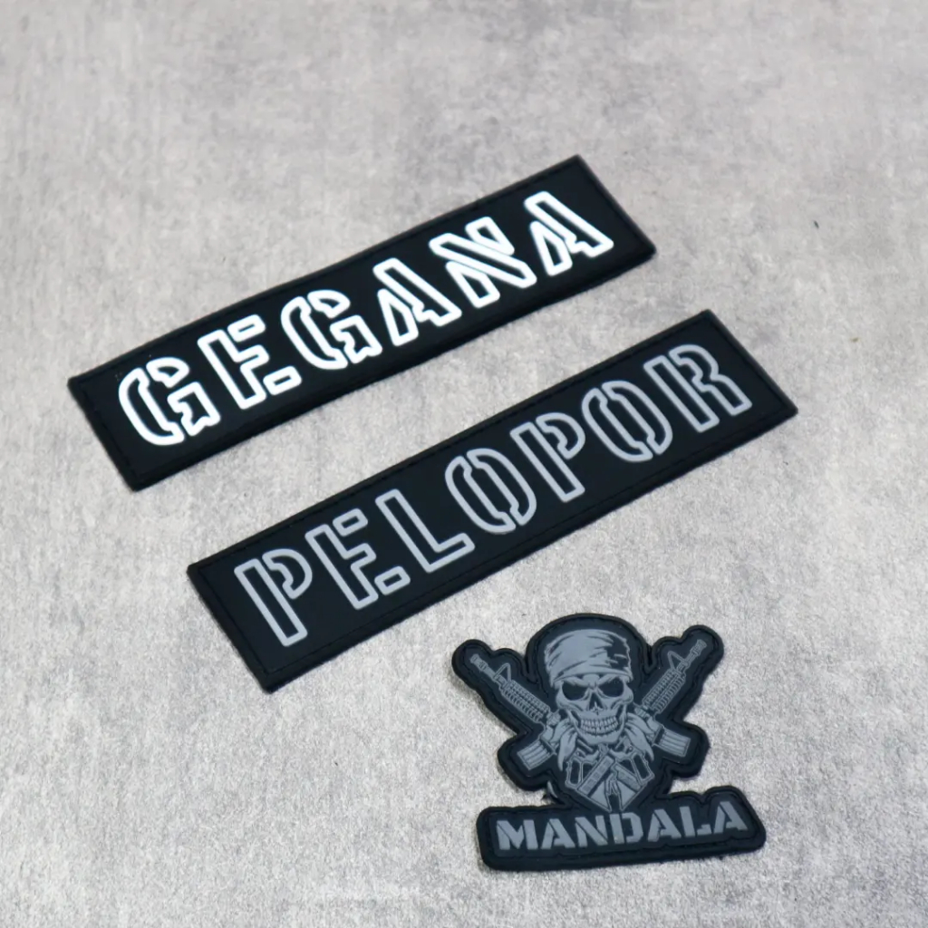 Jual patch Rubber Gegana / Patch Tulisan Pelopor ukuran Bodyvest dll ...