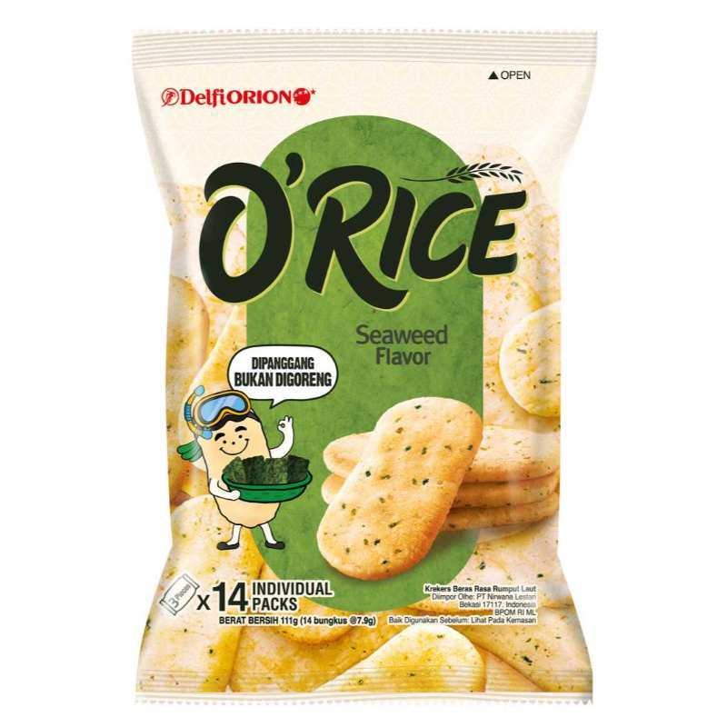 Jual DELFI ORION K RICE SNACK, K RICE SEAWEED KOREAN PREMIUM RICE ...