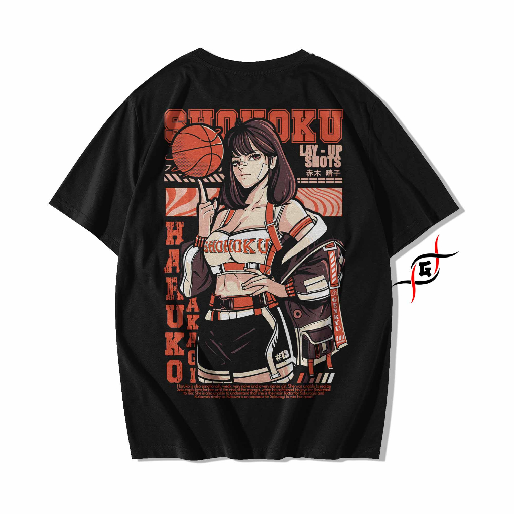 Jual GENRYU Haruko Akagi Anime Slamdunk Slam Dunk Baju Kaos T-shirt ...