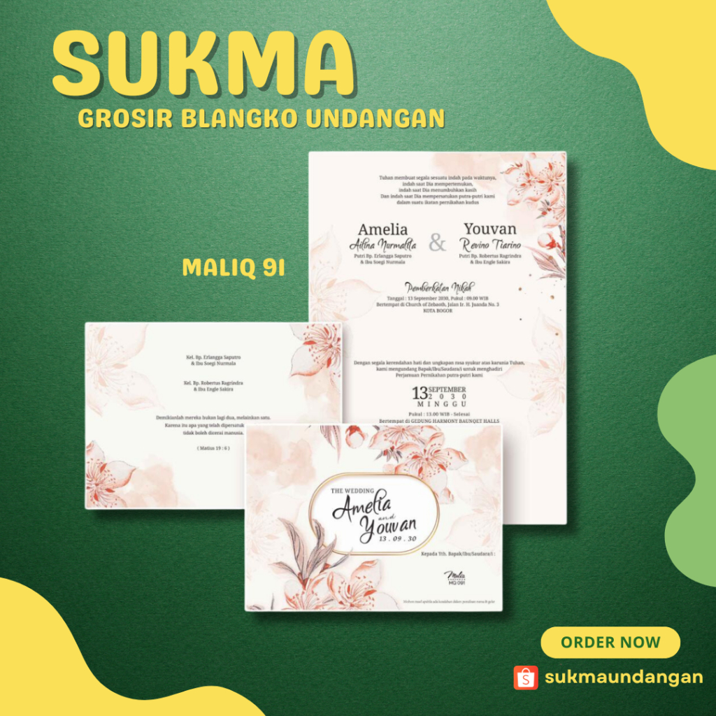 Jual KERTAS BLANGKO UNDANGAN NIKAH MURAH MALIQ 91 | SUKMA UNDANGAN | Shopee Indonesia
