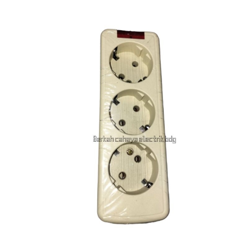 Jual Stop kontak 3 lubang / terminal colokan listrik 3 lubang kuningan ...