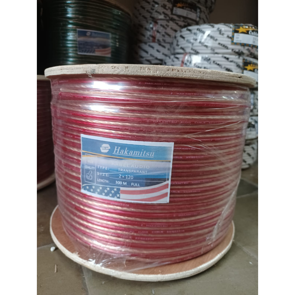 Jual Kabel Listrik Transparan 2x120 300M / Kabel Audio Trans 2 x 120 ...