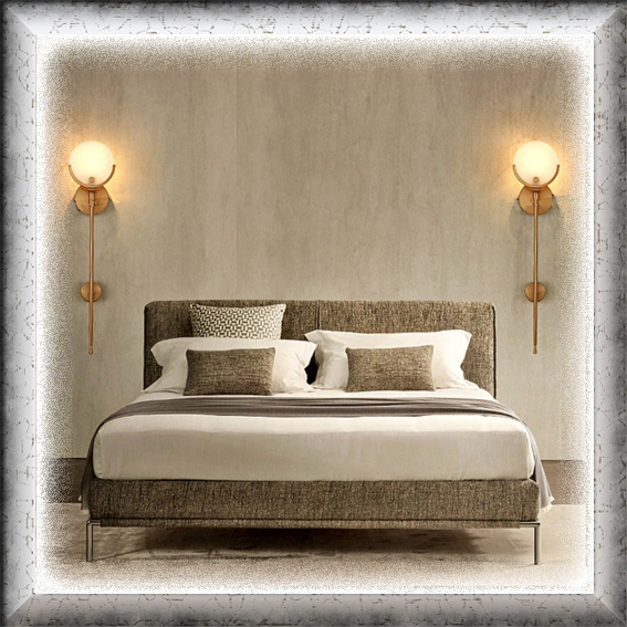 Jual Lampu dinding samping kasur kaca cermin rias MODERN CLASSIC AMERICAN GOLD minimalis elegan ...