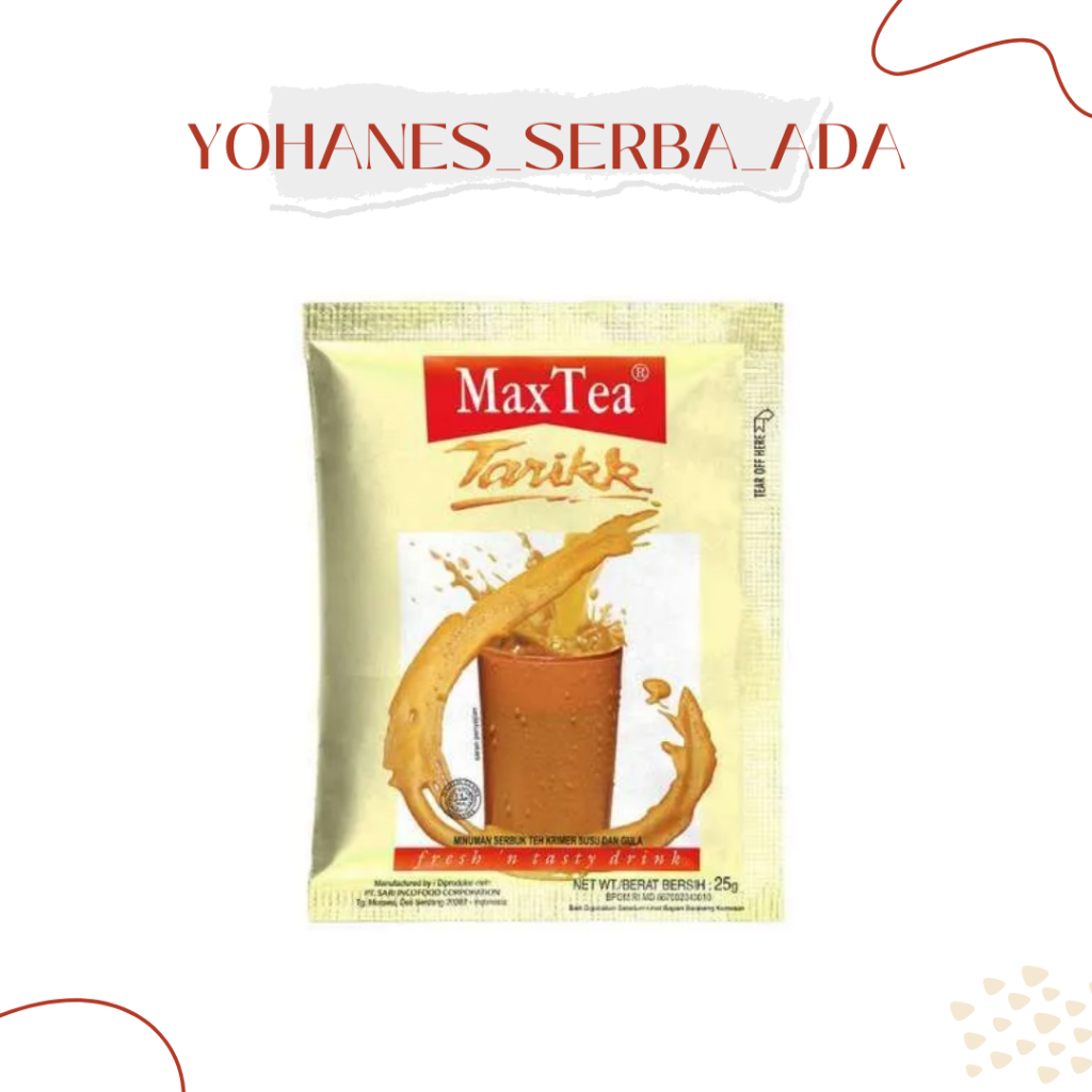 Jual max tea teh tarik renceng 10 x 25gr | Shopee Indonesia