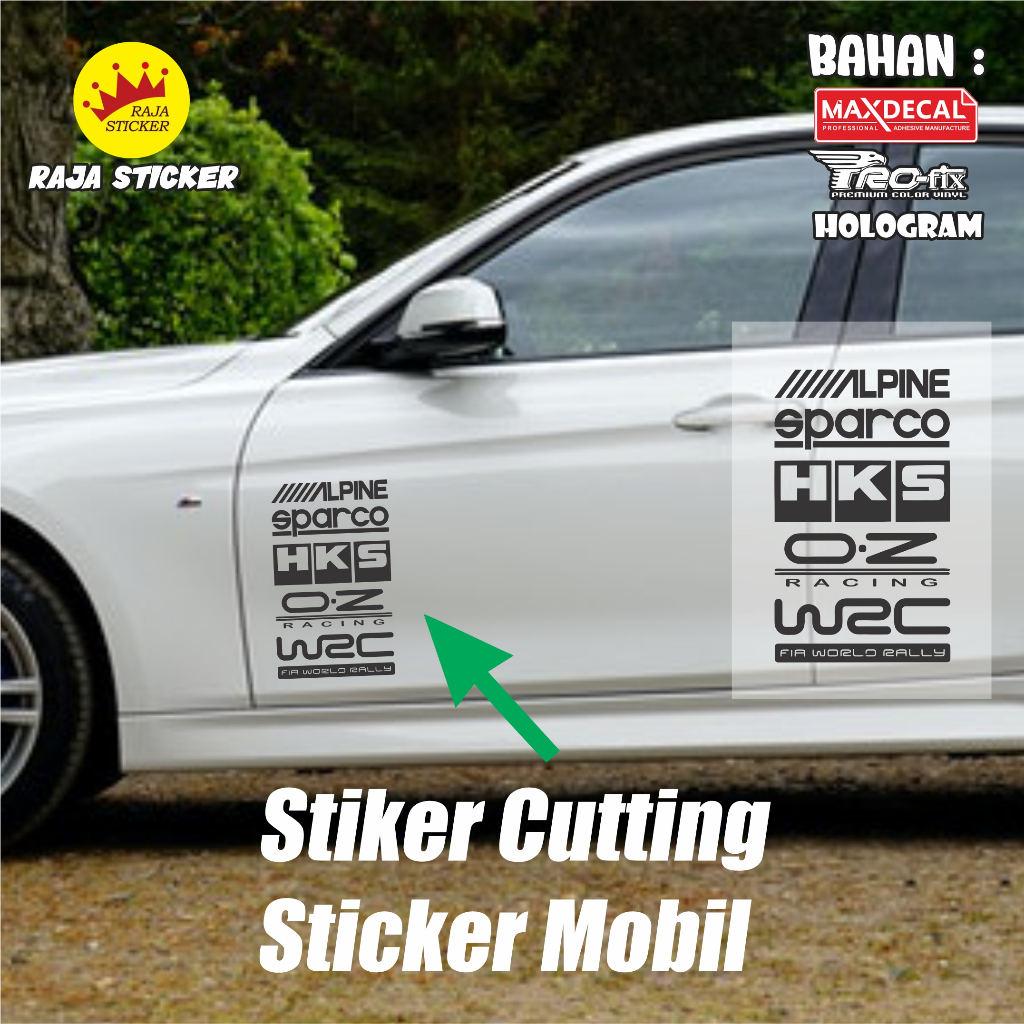 Jual STIKER CUTTING MODEL IKLAN SPONSOR RACING - STIKER BODY MOBIL ...