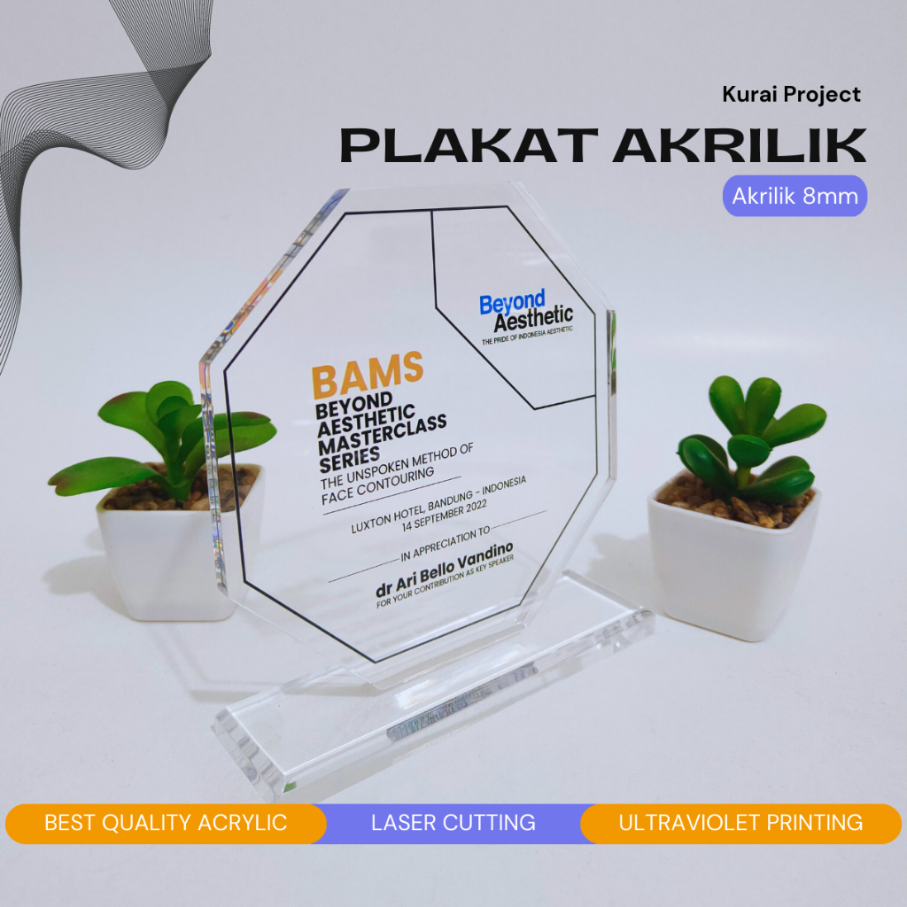 Jual Plakat Akrilik Premium Custom/ Custom Free Design / Ketebalan ...