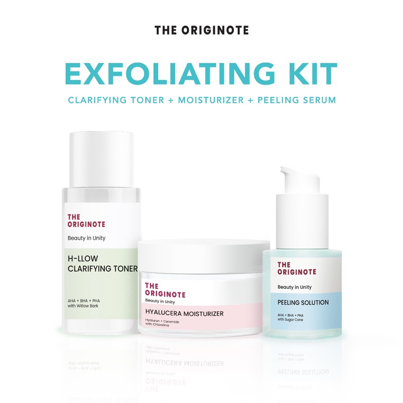 Jual Originote BUNDLE brightening kit, anti aging kit, exfoliating kit ...