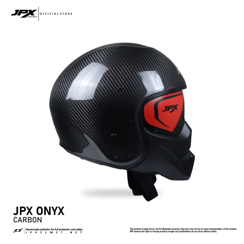 Jual Helm Modular JPX Onyx Carbon | Shopee Indonesia