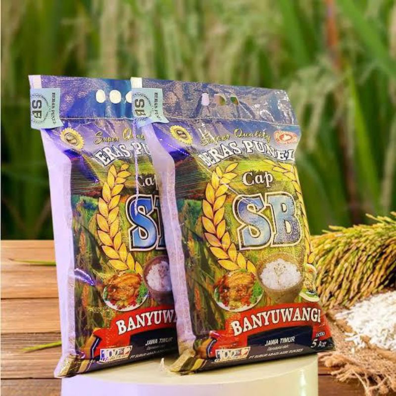 Jual Beras SB biru kemasan 5kg | Shopee Indonesia