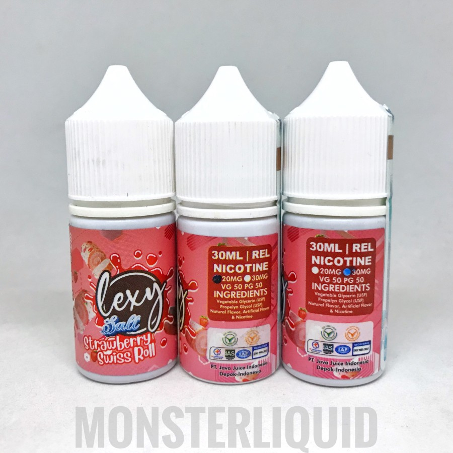 Jual SALT LEXY V1 STRAWBERRY SWISS ROLL BY JAVA JUICE 30ML | Shopee ...