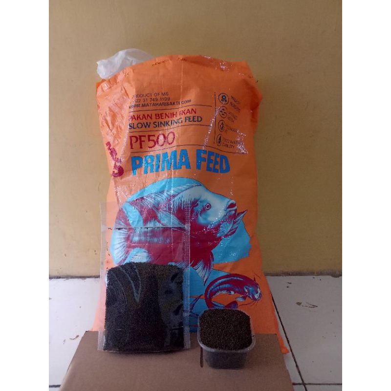 Jual pelet prima feed pf 500 (repack 1kg) cocok untuk anak ikan lele ...