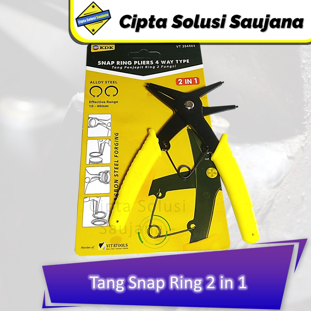 Jual AMTECH / KDK TANG SNAP RING 2 IN 1 LURUS TEKAN BUKA TUTUP PEMBUKA SPI SPIE TANG PELEPAS ...