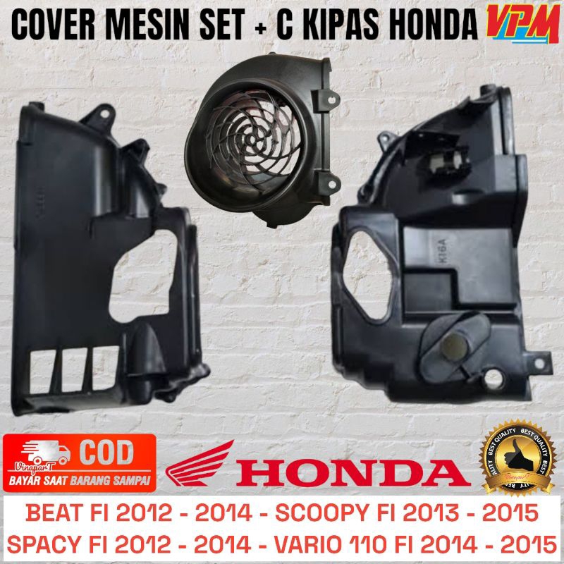 Jual cover mesin kondom blok mesin honda beat fi scoopy fi spacy fi ...