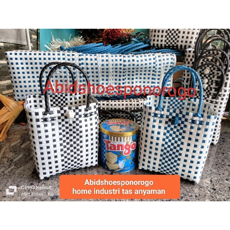 Jual Tas besek anyaman kotak persegi | tas hajatan untuk kotak nasi dan ...