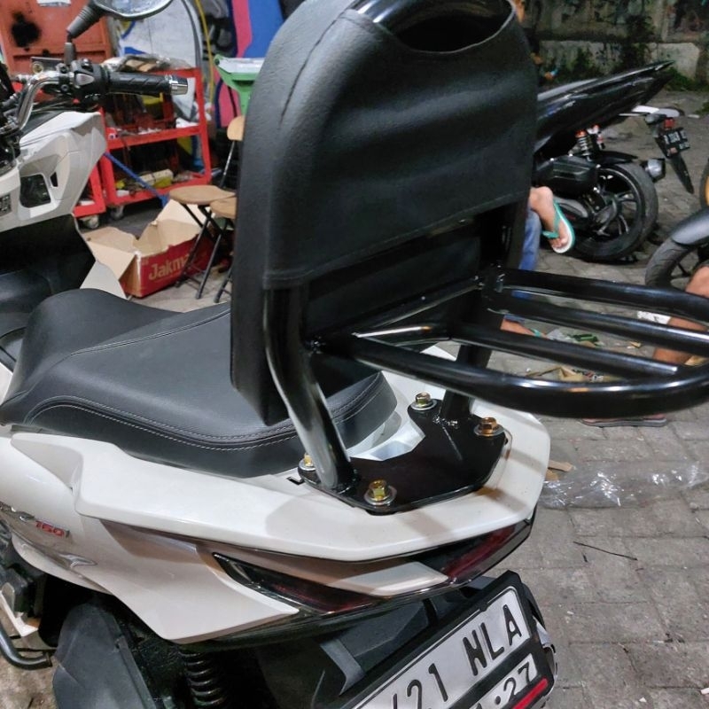 Jual Sandaran Jok PCX 150 160 Bahan besi tebal Busa Jok Tebal ...