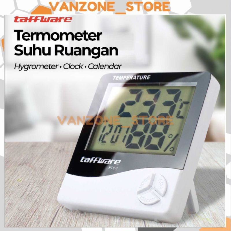 Jual Jam Digital Temperature Suhu+Kelembaban+Alarm+Kalender | Shopee ...