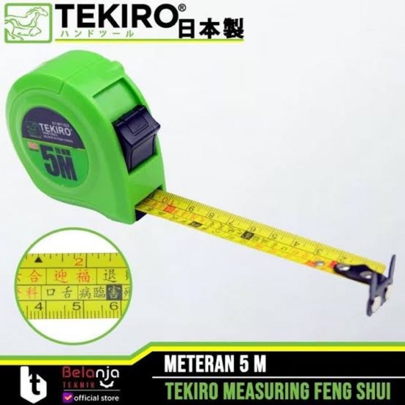 Jual Tekiro Meteran Feng Shui Fengsui 5m Meteran Hong Sui Meteran ...