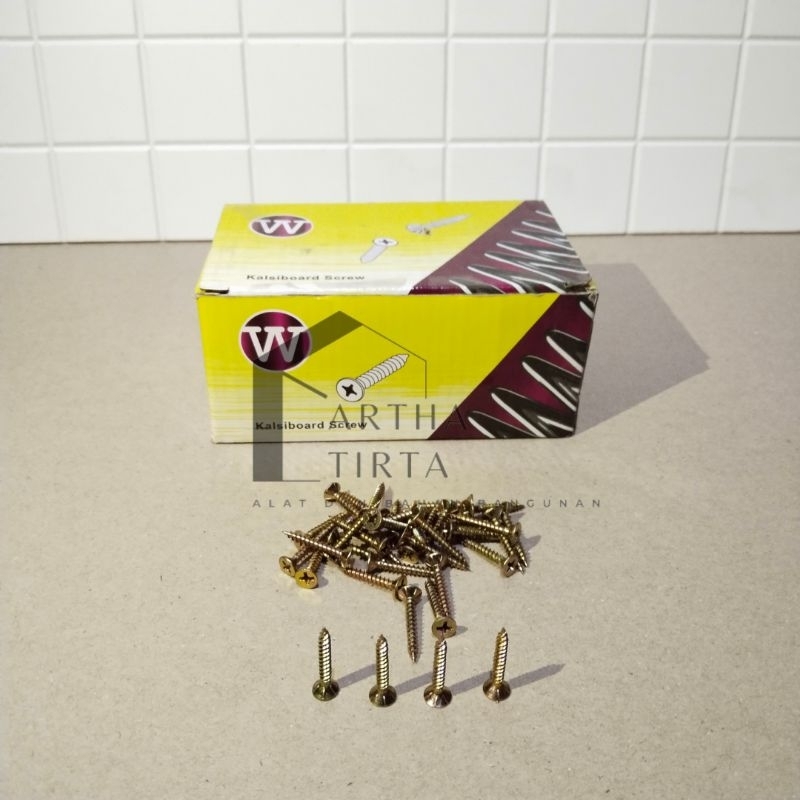 Jual 1000 pcs Sekrup Kalsiboard 1 inch Merk W | Skrup Kalsiboard GRC 1 ...