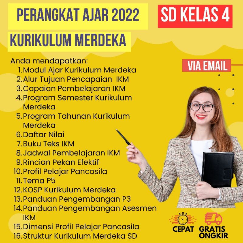 Jual Perangkat Ajar Kurikulum Merdeka SD Kelas 4 | Shopee Indonesia