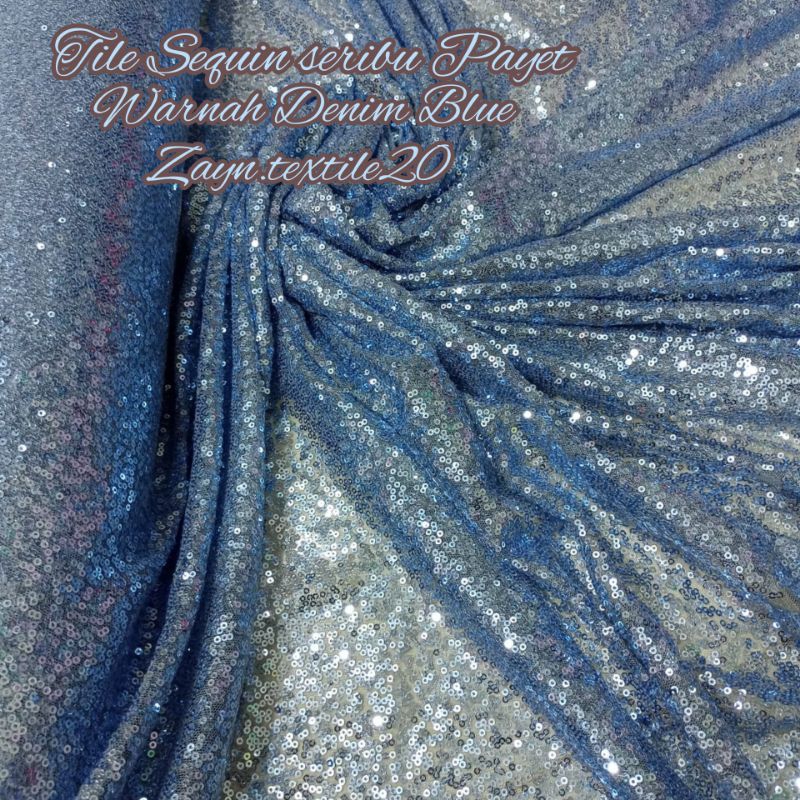 Jual Kain Sequin Seribu Full Payet / Sequin Full Payet / Harga Setengah ...