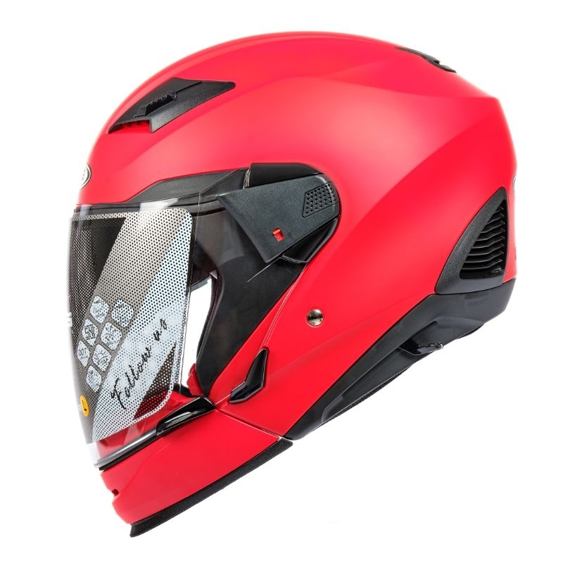 Jual ZEUS ZS 611C MATT DRED DOFF MODULAR DOUBLE VISOR (WAJIB UPSIZE ...