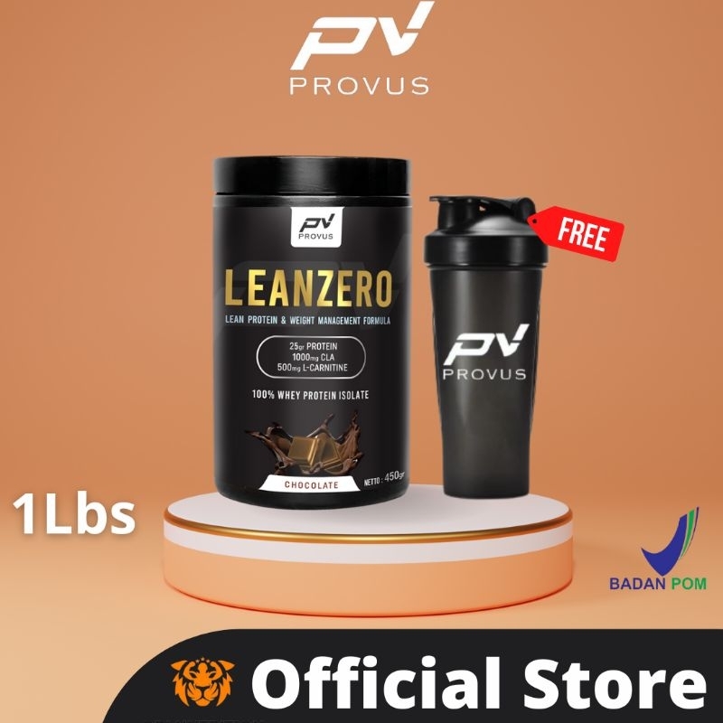 Jual PROVUS Lean Zero 1lbs Whey Protein Isolate Fatburner 1 lb Leanzero ...