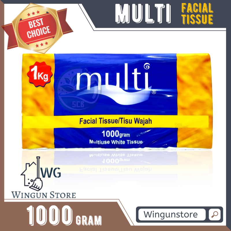Jual tisu wajah Multi 1000g tessa facial tissue Refill 1 kg | Shopee ...