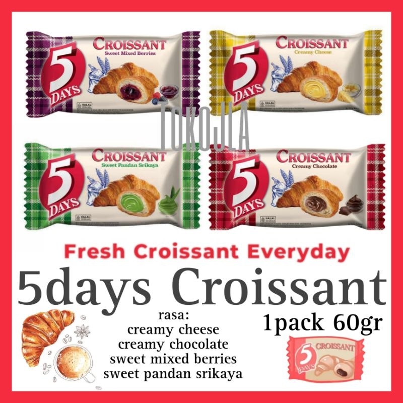 Jual 5days Croissant / 5 days Croissant 60gr | Shopee Indonesia
