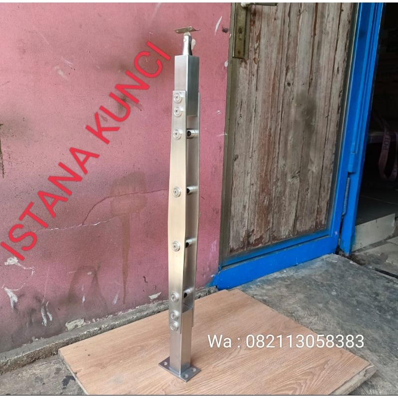 Jual TIANG RAILING PIPA / TIANG RAILING TANGGA PIPA STEINLES SUS 304 ...