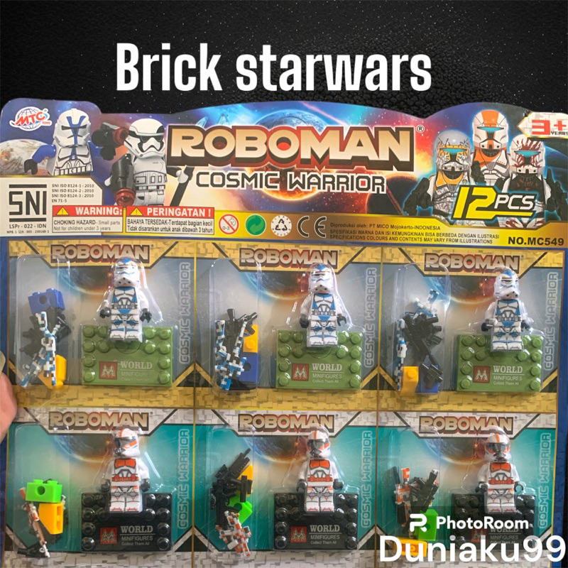 Jual minifigure roboman starwars / bricks super hero / mainan anak ...