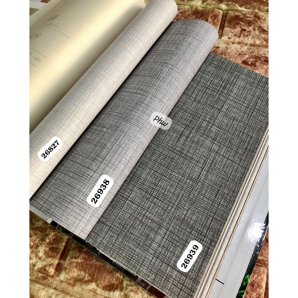 Jual WALLPAPER DINDING POLOS ABU SERAT KARUNG KANTOR PROYEK PERFECT ...