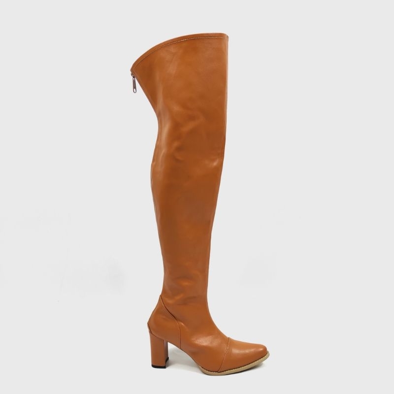 Jual M&T - Sepatu Boots Wanita Over Knee Vorteo Premium Cow Leather ...