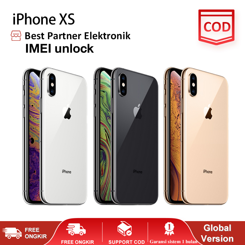 Jual iPhone XS 64GB Second iPhone xS Bekas fullset original | Shopee ...