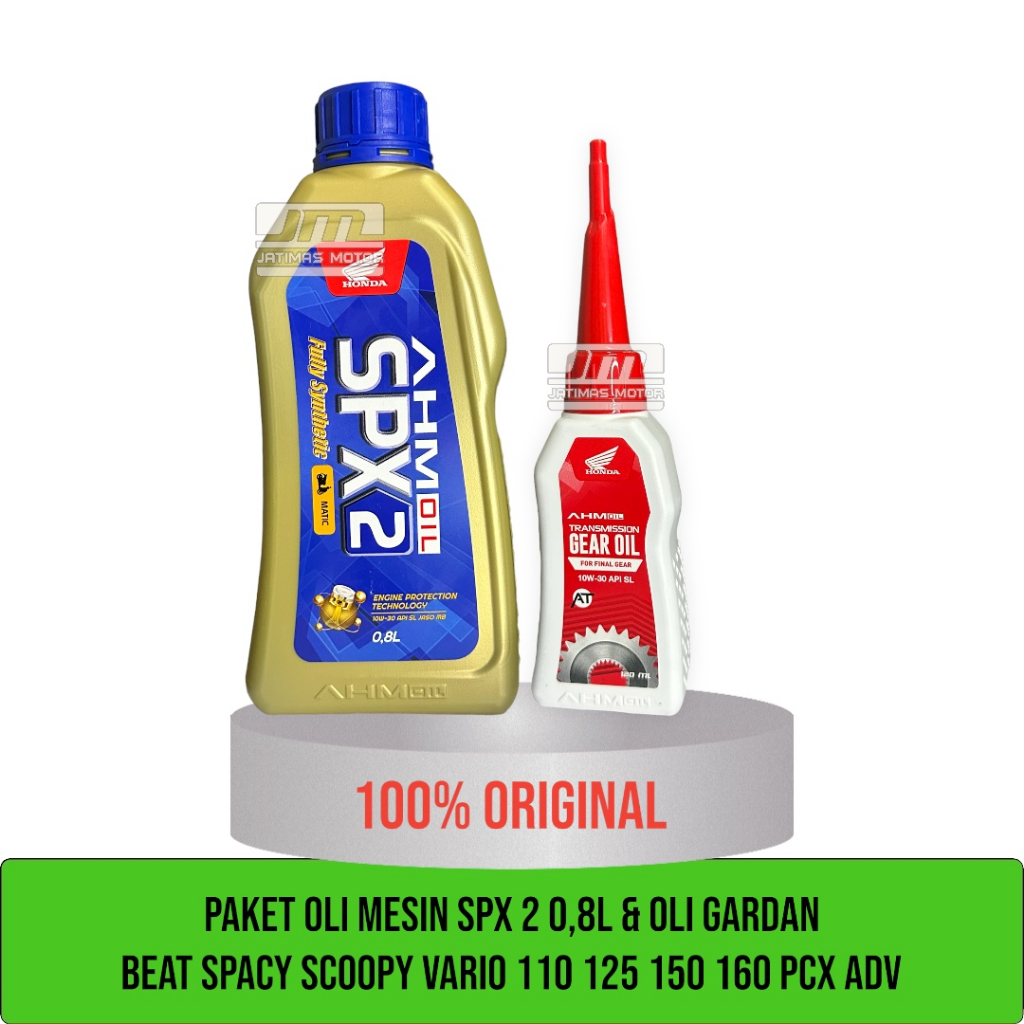 Jual Paket oli Spx 2 0.8L & oli gardan beat spacy scoopy vario 110 125 ...