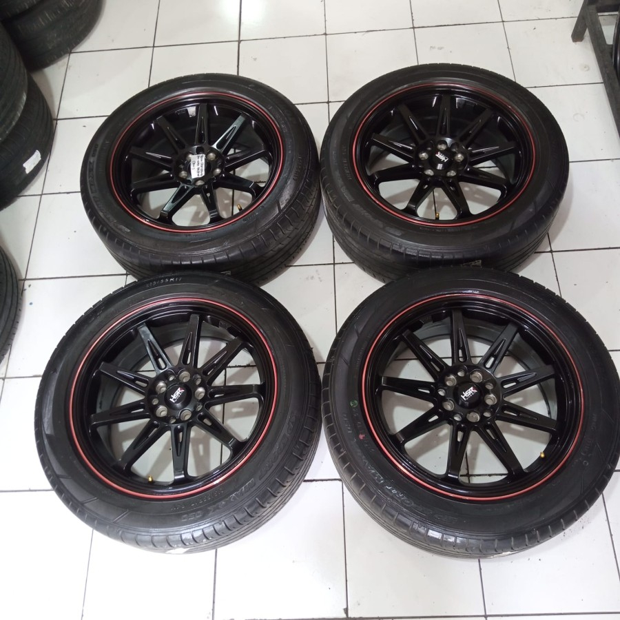 Jual Velg Mobil Bekas Ring 17 HSR TIKALA Velg Racing R17 Innova Terios HRV Juke Rush Xpander New ...