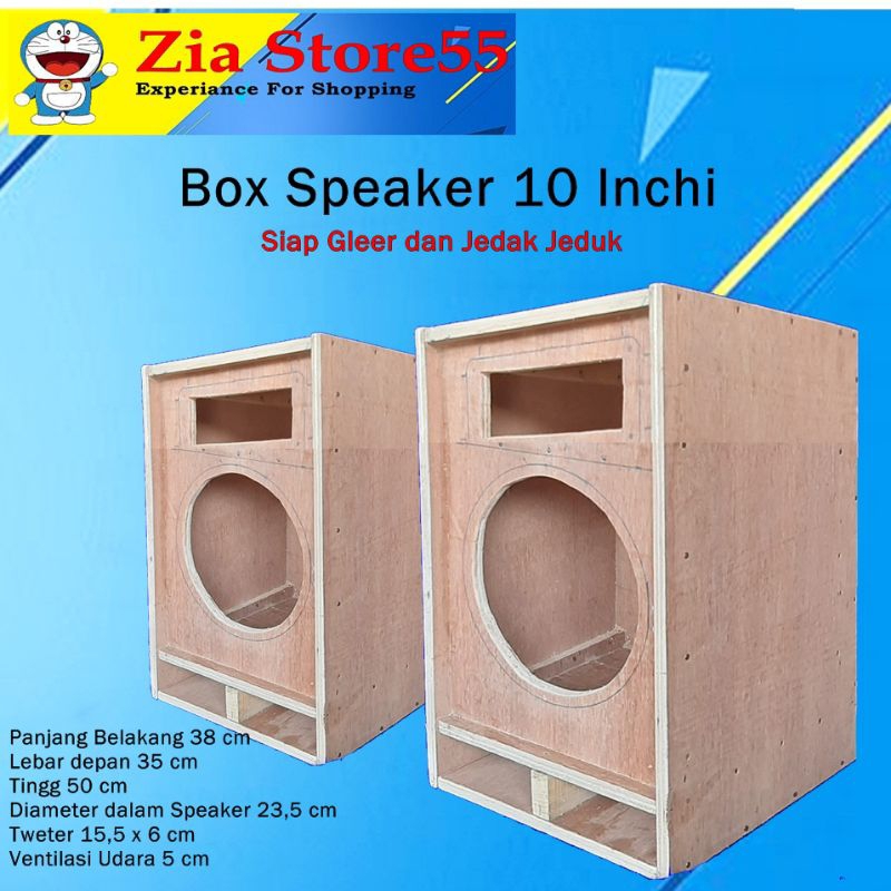Jual Bos Speaker 10 inchi+lubang tweter dan lubang angin, box speaker ...