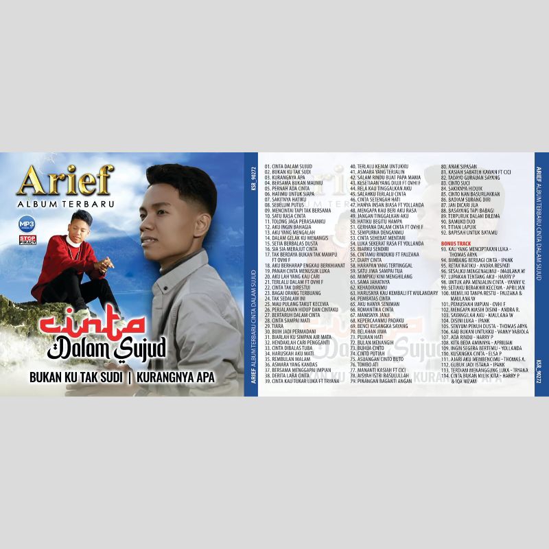 Jual Kaset Mp3 Lagu Arief Album Terbaru Cinta Dalam Sujud 2023 | Shopee ...