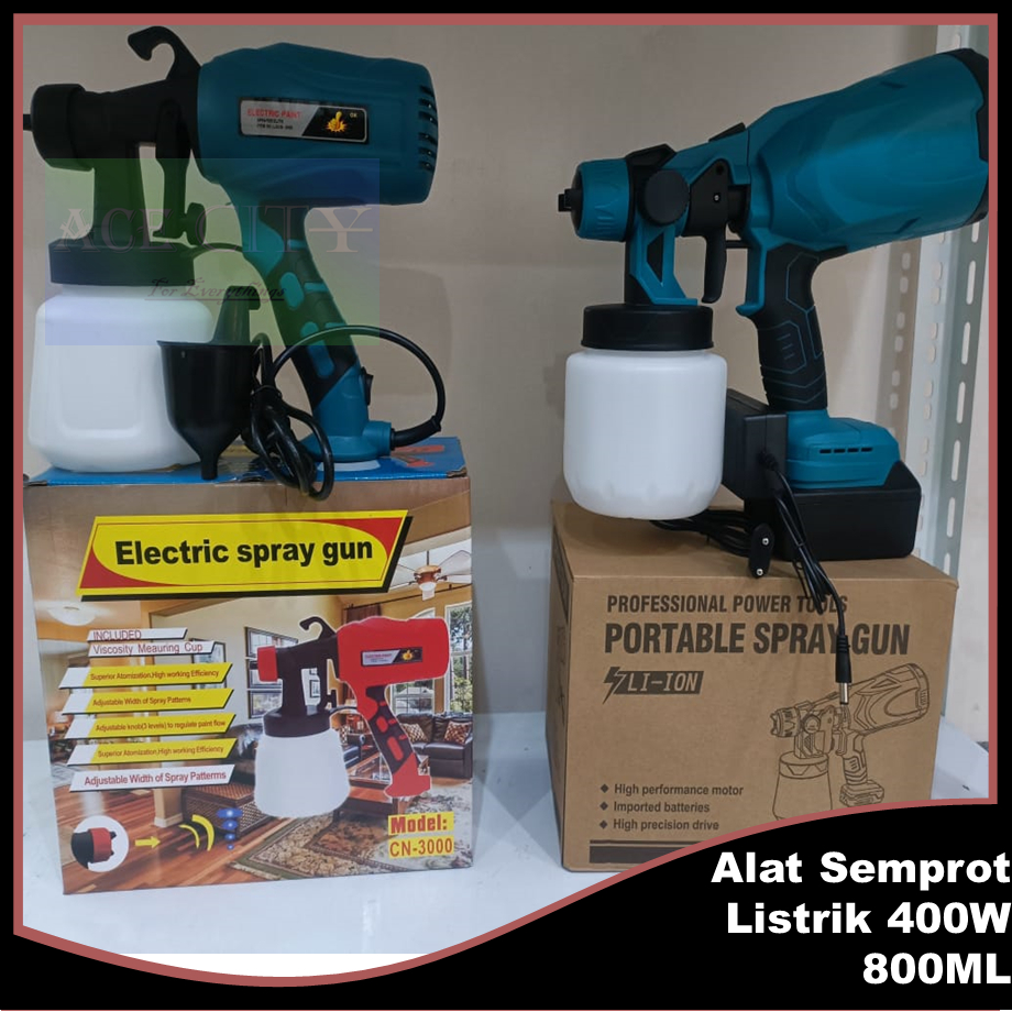 Jual Alat Semprot Cat Listrik Otomatis 400Watt Kapatitas 850ML ASCL400W ...